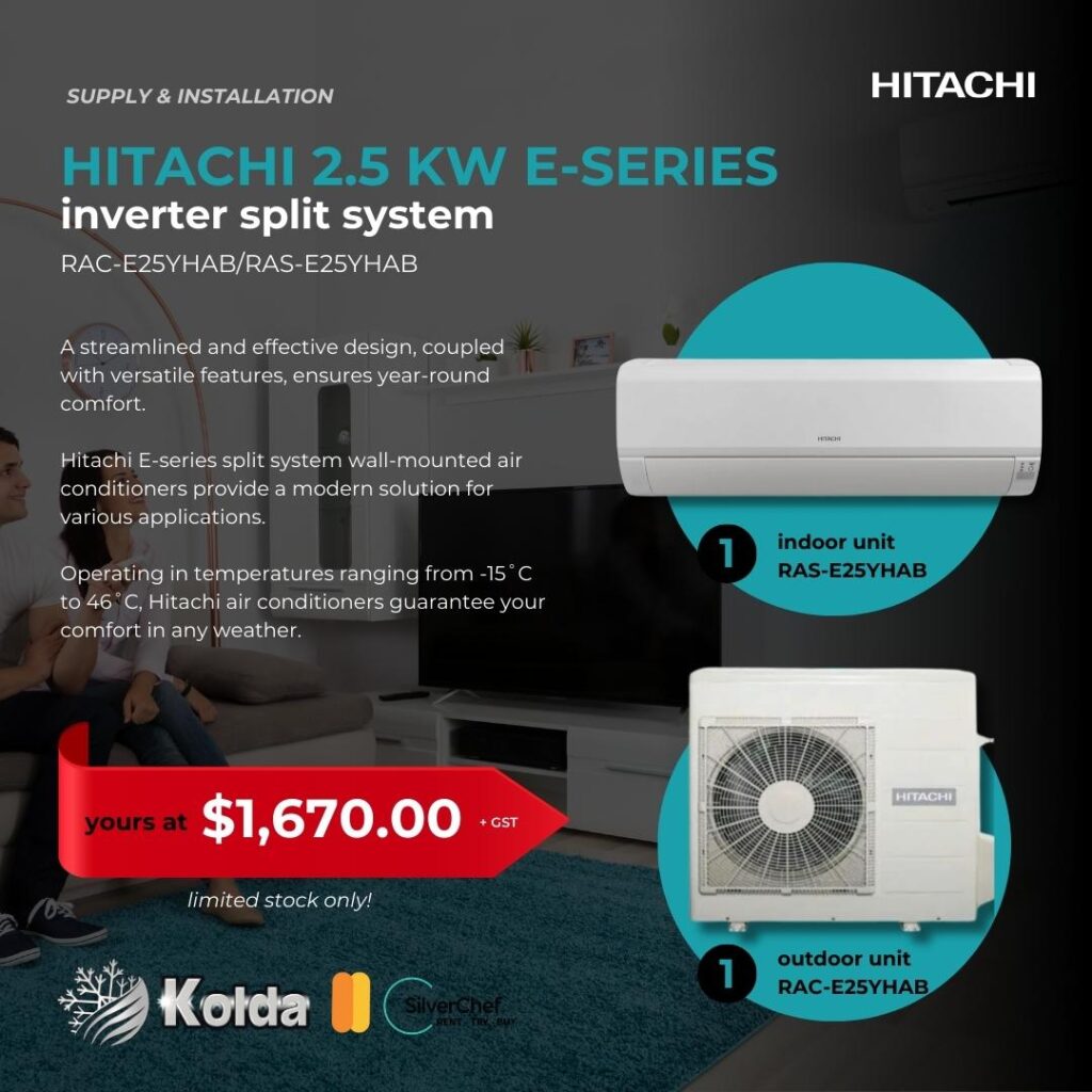 HITACHI Split Systems - Supply & Installation Deal - Kolda